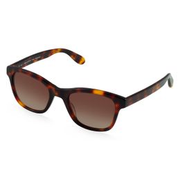 Fielmann OBRA 451 SUN CL | Damen-Sonnenbrille | Fassung: Vollrand, Quadratisch, Acetat, Havanna | Glasfarbe: Braun
