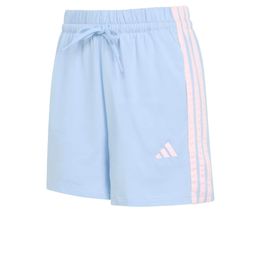 ADIDAS SPORTSWEAR Workout Pants 'Essentials' female size L Light blue / Rose