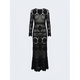 Miss June Kleid 'Robe Longue Birkin' Damen Gr&ouml;&szlig;e 36/38 schwarz Sommerkleid