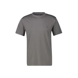 Lerros Basic T-Shirt mit Lerros Logo-Print Herren Gr&ouml;&szlig;e M grau