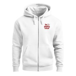 Neverless Sweatjacke 'La dolce Vita' Herren Gr&ouml;&szlig;e L wei&szlig;