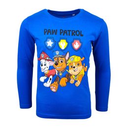 PAW PATROL Shirt 'PAW PATROL Langarmshirt' Jungen Gr&ouml;&szlig;e 110 blau