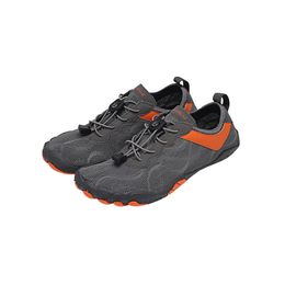 Freiluftkind Sportlicher Schn&uuml;rschuh 'Freiluftkind &ndash; Kokoda rutschfeste Barfu&szlig;schuhe f&uuml;r dein Abenteuer' Herren Gr&ouml;&szlig;e 48 dunkelgrau