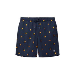The Sunshine Brand Badeshorts 'Mike' Herren Gr&ouml;&szlig;e M navy / zitrone / orange