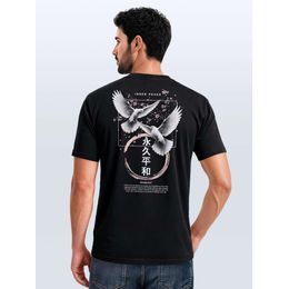 Neverless Shirt 'Inner peace sakura' Herren Gr&ouml;&szlig;e 5XL schwarz