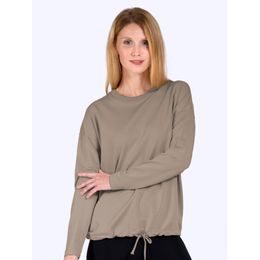 Magadi Sportpullover 'Gigi' Damen Gr&ouml;&szlig;e M dunkelbeige