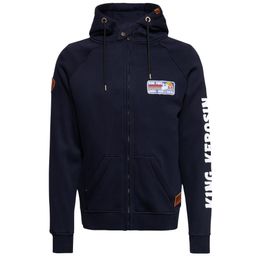 King Kerosin Sweatjacke 'KK Adventure Gear - Ride Free' Herren Gr&ouml;&szlig;e XL navy