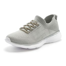 Lascana Damen Sneaker, hellgrau, Gr&ouml;&szlig;e 37