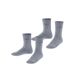 Esprit Socken 'Foot Logo 2-Pack' Jungen Gr&ouml;&szlig;e 35/38.5 graumeliert
