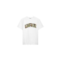 Unfair Athletics T-Shirt 'Woodland' Herren Gr&ouml;&szlig;e S beige / braun / pastellgr&uuml;n / wei&szlig;