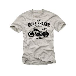 MAKAYA Shirt 'BoneShakerXS 650' male size 4XL Grey