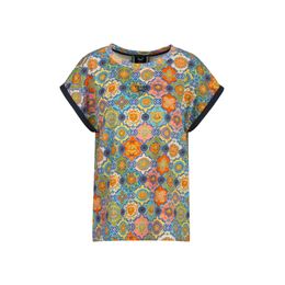 19V69 Italia T-Shirt 'Lulu Baroque' Damen Gr&ouml;&szlig;e XS beige / hellblau / hummer / schwarz