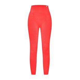 Smilodox Leggings female size L bright red / Off white
