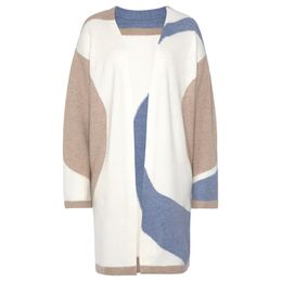Lascana Strickjacke Damen Gr&ouml;&szlig;e XS creme / camel / saphir