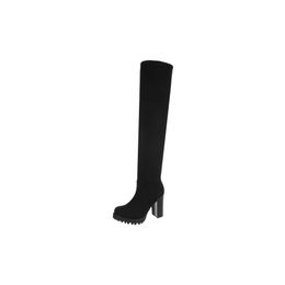 Ital-Design Over the Knee Boots female size 39 Black