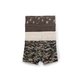 Tezenis Boxershorts Jungen Gr&ouml;&szlig;e 92/98 creme / schoko / gr&uuml;n / wei&szlig;