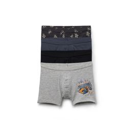 Tezenis Boxershorts Jungen Gr&ouml;&szlig;e 134/140 graphit / dunkelgrau / graumeliert / schwarz