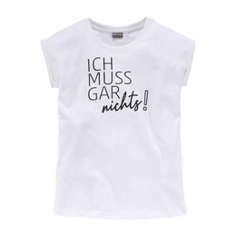Kidsworld T-Shirt M&auml;dchen Gr&ouml;&szlig;e 140/146 schwarz / wei&szlig;