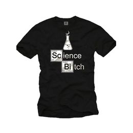 Makaya Shirt 'Science Bitch' Herren Gr&ouml;&szlig;e XL schwarz