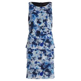 Vera Mont Cocktailkleid mit Volant Damen Gr&ouml;&szlig;e 40 dunkelblau Sommerkleid