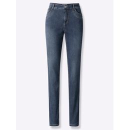 WITT Damen 5-Pocket-Jeans in Magic-Stretch-Qualit&auml;t, blue-stone-washed, Gr&ouml;&szlig;e 38