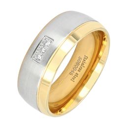 Akzent Ring 'Duo Expression, langlebig' Damen Gr&ouml;&szlig;e 58 bunt