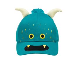 koaa Beanie 'Mampf - Mascot' boy size 53/54 Beige / Turquoise / Yellow / Black