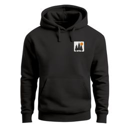 Neverless Sweatshirt 'Pine Trees' male size XS Black