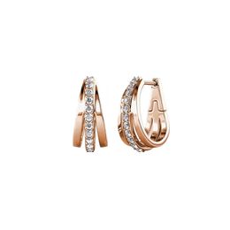 ROUGEMONT Jewellery Earrings 'Creolen Ohrringe Esmeralda' female size One size Rose gold