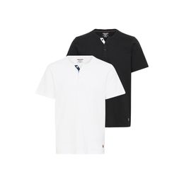 Blend Shirt 'HOLEY' Herren Gr&ouml;&szlig;e L schwarz / wei&szlig;