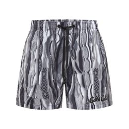 Carlo Colucci Badeshorts 'Federici' Herren Gr&ouml;&szlig;e M schwarz / wei&szlig;