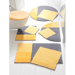 Grund unisex Badgarnitur gelb-grau Gr&ouml;&szlig;e 47x50 cm - Deckelbezug