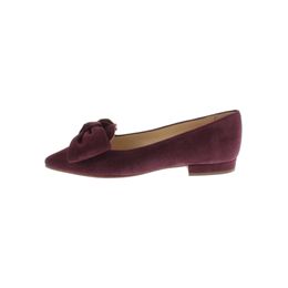 XAVER LUIS Schuhmanufaktur Ballet Flats 'COCOS - mit gro&szlig;er Lederschleife' female size 42 Bordeaux