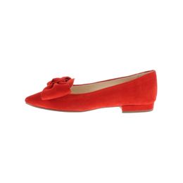 Xaver Luis Schuhmanufaktur Ballerina 'COCOS - mit gro&szlig;er Lederschleife' Damen Gr&ouml;&szlig;e 41 knallrot Sommerschuhe