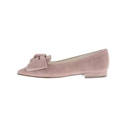 XAVER LUIS Schuhmanufaktur Ballet Flats 'COCOS - mit gro&szlig;er Lederschleife' female size 38 Rose