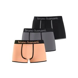 Bruno Banani Boxershorts Herren Gr&ouml;&szlig;e L grau / apricot / schwarz