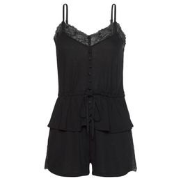 Lascana Shorty Damen Gr&ouml;&szlig;e XXS/XS schwarz Sommerkleid
