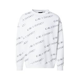 Carlo Colucci Sweatshirt Herren Gr&ouml;&szlig;e L anthrazit / wei&szlig;