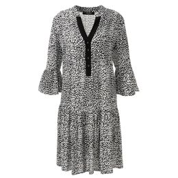 Aniston Casual Kleid Damen Gr&ouml;&szlig;e 44 schwarz / wei&szlig; Sommerkleid