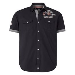 Jan Vanderstorm Button Up Shirt 'Snofred' male size 4XL Black