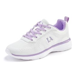 Lascana sheego Gro&szlig;e Gr&ouml;&szlig;en Sneaker, wei&szlig;/lila, Gr&ouml;&szlig;e 44 - Damen