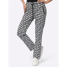 Heine Damen Jerseyhose, Schwarz, Gr. 40, R&ouml;hrenhosen, Material: Polyester