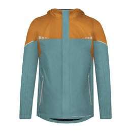 Normani Regenjacke 'Sointula' Jungen Gr&ouml;&szlig;e 122/128 blau / dunkelorange