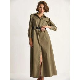 Bianco Lucci Kleid 'Midi' Damen Gr&ouml;&szlig;e 38 khaki Sommerkleid