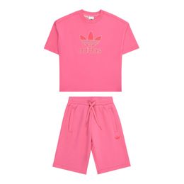 adidas originals Set 'SHORT TEE SET BIG LOGO' boy size 104 Pink / Light pink / White
