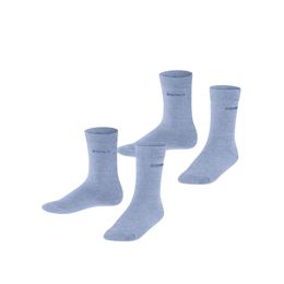 Esprit Socken 'Foot Logo 2-Pack' Jungen Gr&ouml;&szlig;e 39/42 blue denim
