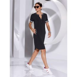 Heine Damen Jerseykleid, Schwarz, Gr. 36, Shirtkleider, Material: Polyester