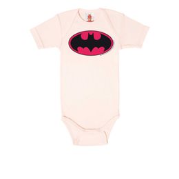 logoshirt Baby-Body 'DC - Batman Logo' Jungen Gr&ouml;&szlig;e 50/56 hellpink