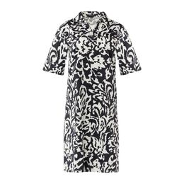 comma, COMMA Kleid Damen Gr&ouml;&szlig;e 40 navy / wei&szlig; Sommerkleid