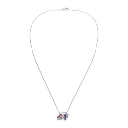 Elli Necklace female size 42 Sapphire / Rose / Silver